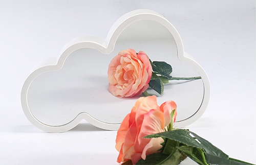 cloud mirror tunnel light,mirror cloud shape light,cloud led infinity light