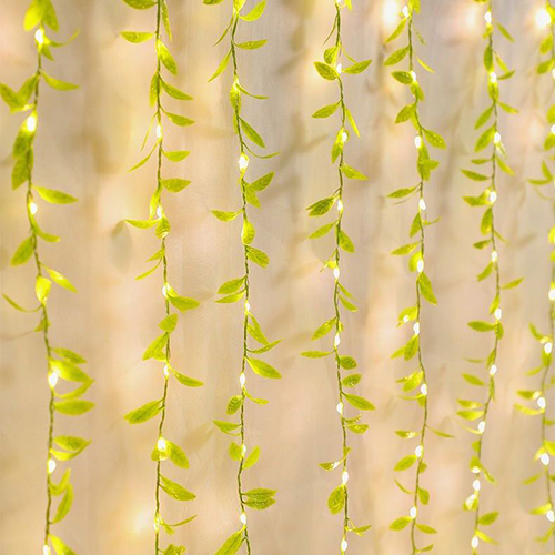 leaf curtain string lights,fairy curtain lights,home decor lights